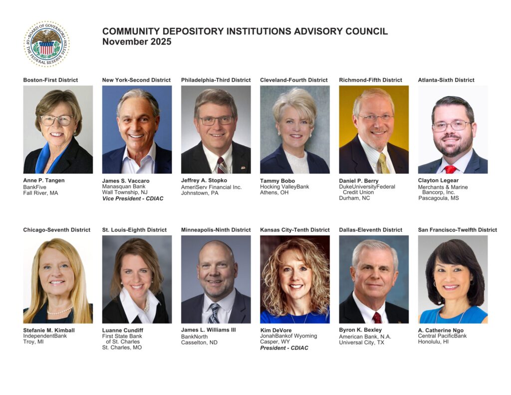 Clayton Legear Appointed Chairman of the Atlanta Federal Reserve Bank’s Community Depository ...